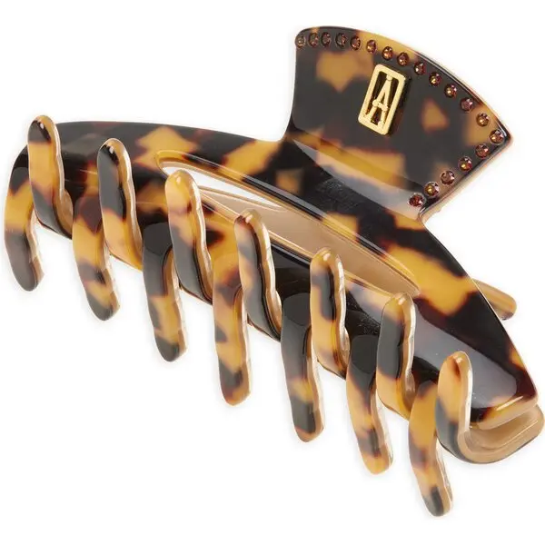 Alexandre De Paris Swarovski Crystal Claw Clip - Tortoise