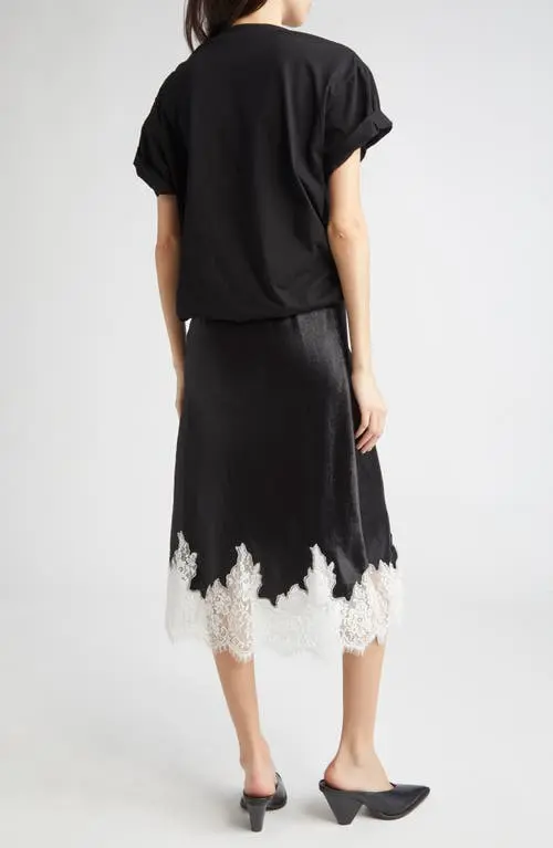 3.1 Phillip Lim Mixed Media Dress - Black-white Multi