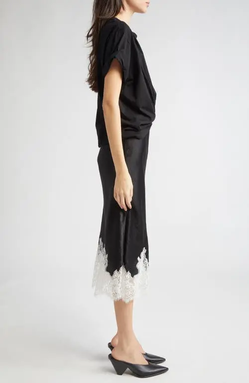 3.1 Phillip Lim Mixed Media Dress - Black-white Multi