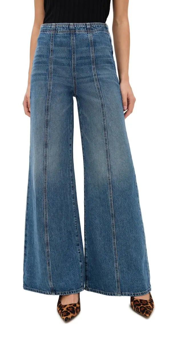 Ulla Johnson The Bianca Wide-leg Jeans - Danube