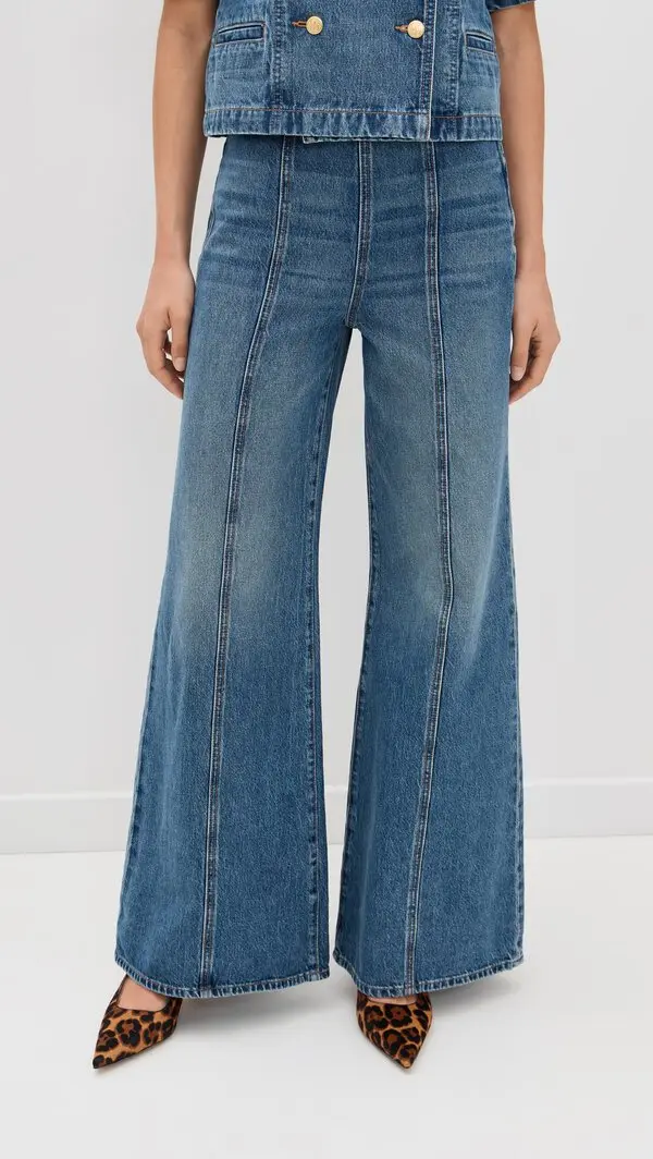Ulla Johnson The Bianca Wide-leg Jeans - Danube