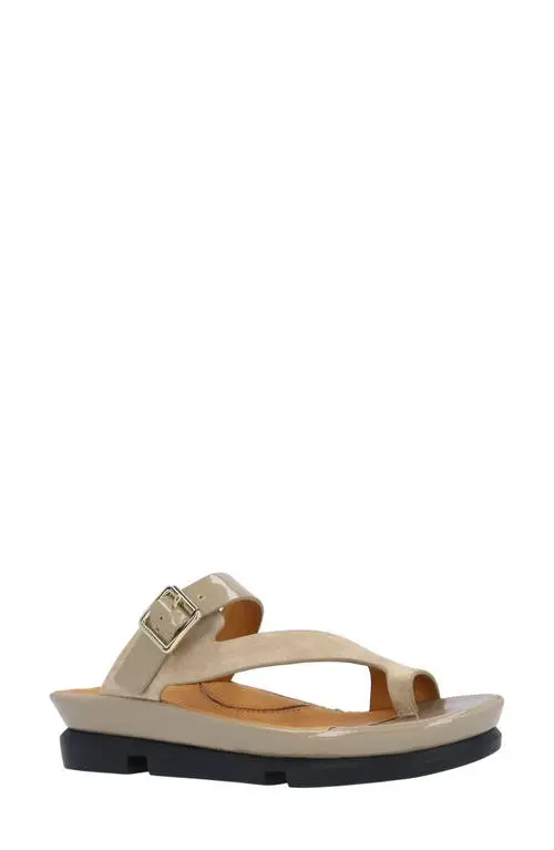L'AMOUR DES PIEDS Alanza Platform Slide Sandal - Taupe
