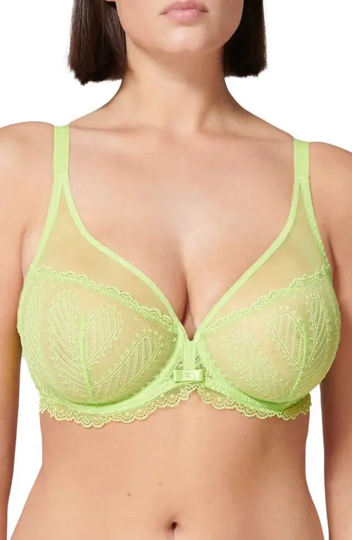 Simone Perele Canopee Underwire Plunge Bra - Lime