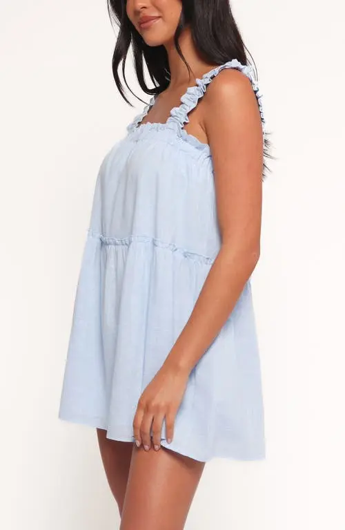 PETAL & PUP Elena Sleeveless Cotton Sundress - Light Blue