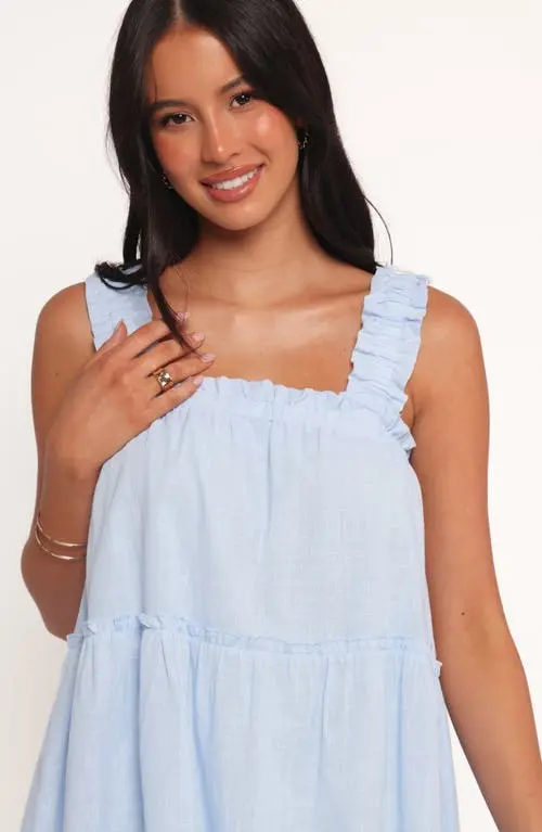 PETAL & PUP Elena Sleeveless Cotton Sundress - Light Blue