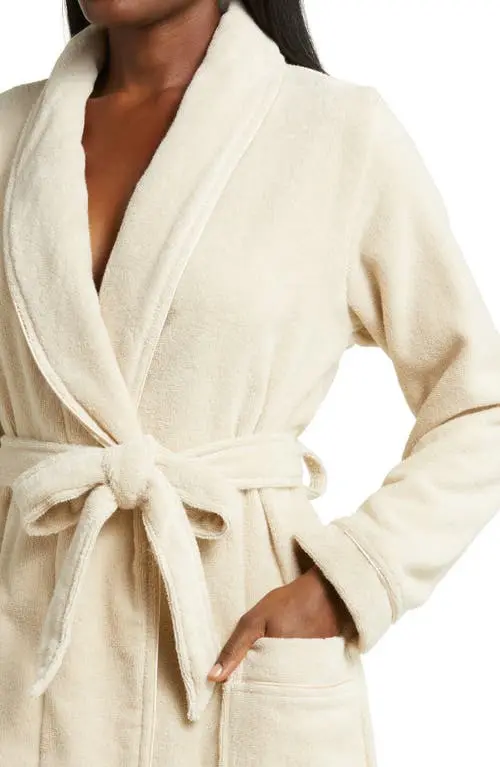 Nordstrom Hydro Cotton Terry Robe - Beige Oatmeal