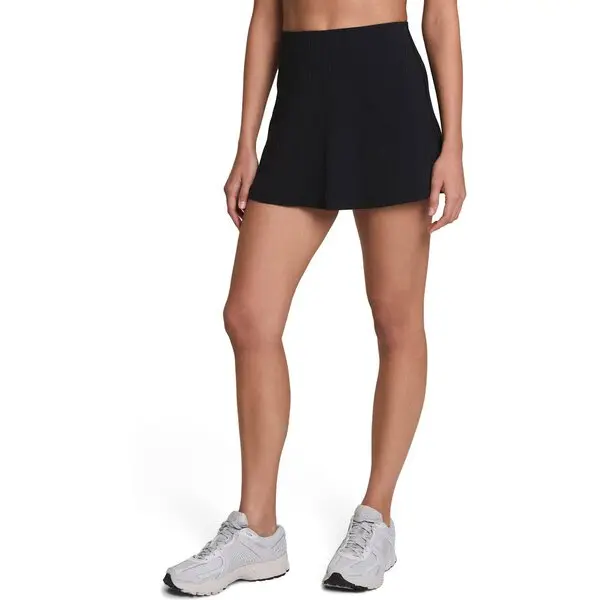 Spanx Booty Boost® Ribbed Skort - Very Black