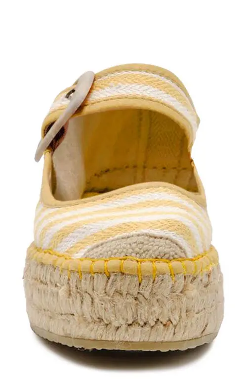 Free People Surfside Platform Espadrille - Lemon Zest
