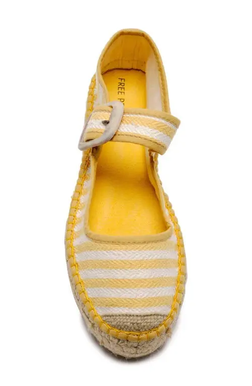 Free People Surfside Platform Espadrille - Lemon Zest