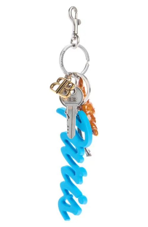 Balenciaga Tourist Paris Croissant Charm Keychain - 8486 Multicolor