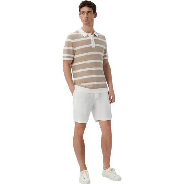 Onia Linen Fixed Waist Short - White