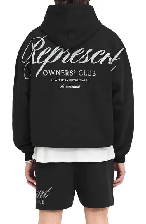 REPRESENT Owners Club Graphic Hoodie - Black