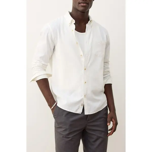 Marine Layer Better-than-linen Hemp Blend Button-down Shirt
