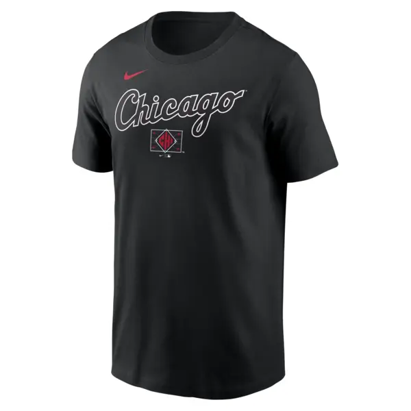Nike Chicago White Sox City Connect Wordmark Mlb T-shirt - Black