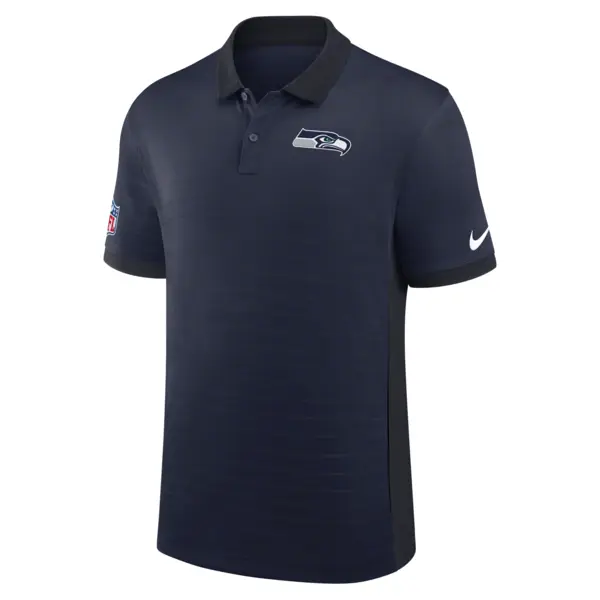 Nike Seattle Seahawks Sideline Victory Stripe Dri-fit Nfl Polo - Blue