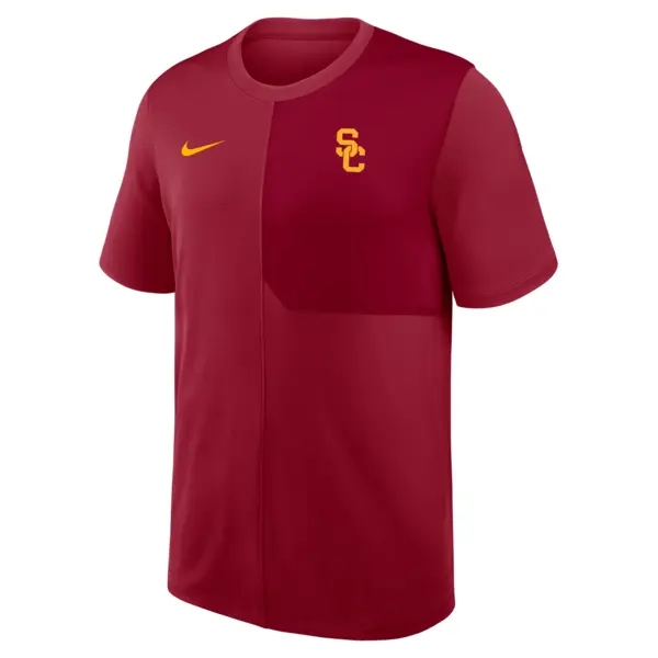Nike Usc Sideline Coach Dri-fit College Top - Red