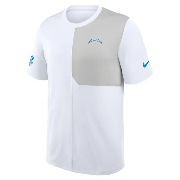Nike Los Angeles Chargers Sideline Coach Dri-fit Nfl Top - White