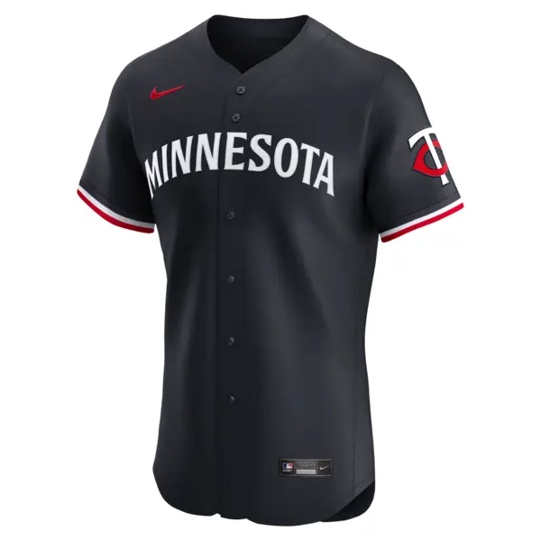 Nike Minnesota Twins Dri-fit Adv Mlb Elite Jersey - Blue