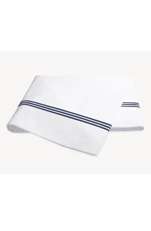MATOUK Bel Tempo Flat Sheet - Navy