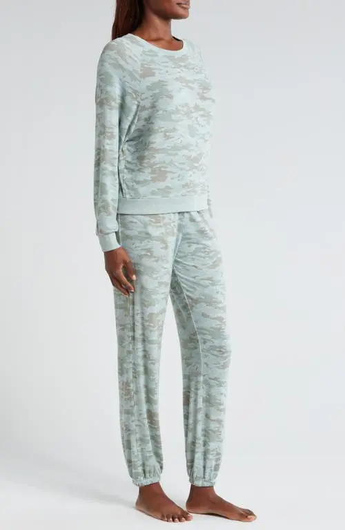 Honeydew Intimates Star Seeker Brushed Jersey Pajamas - Fern Camo