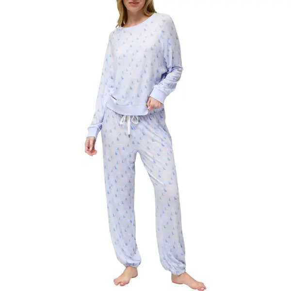 Honeydew Intimates Star Seeker Brushed Jersey Pajamas - Sailboats