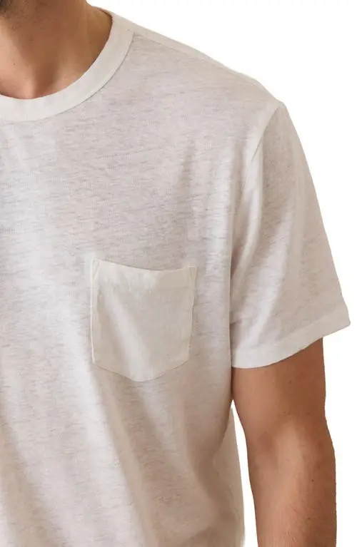 Marine Layer Relaxed Fit Hemp & Cotton T-shirt - White
