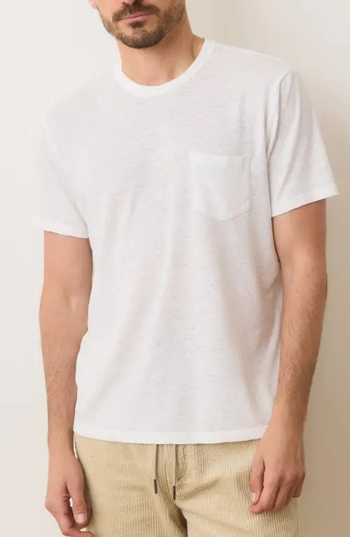 Marine Layer Relaxed Fit Hemp & Cotton T-shirt - White