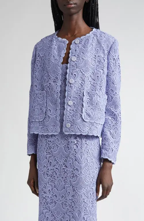 Etro Guipure Lace Cropped Jacket