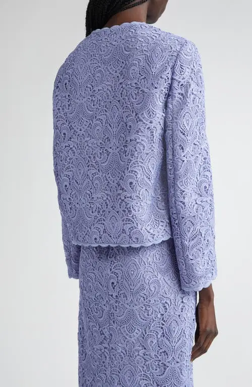 Etro Guipure Lace Cropped Jacket