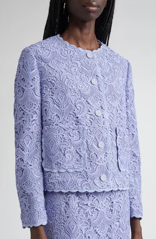 Etro Guipure Lace Cropped Jacket