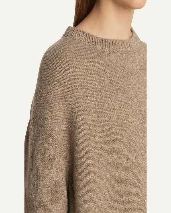 Khaite - Sabina Cashmere Elbow-Sleeve Sweater