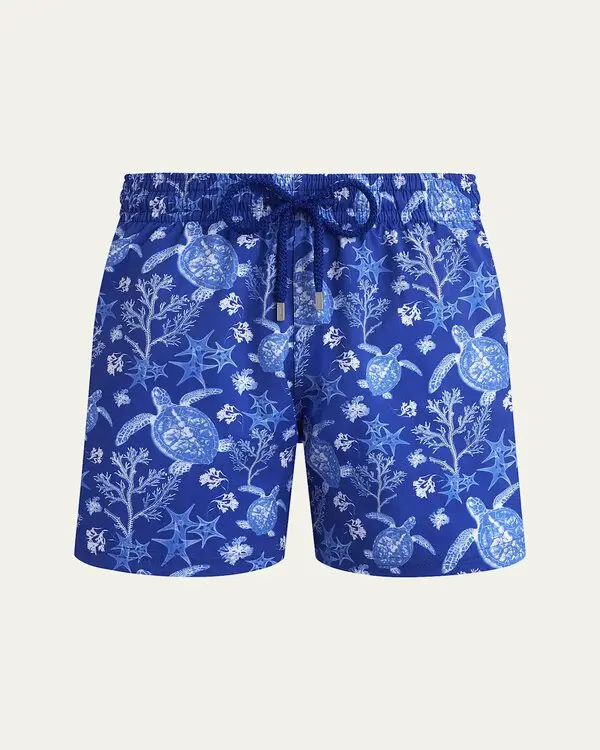 Vilebrequin Stretch X-ray Turtles Swim Trunks - Marrakech