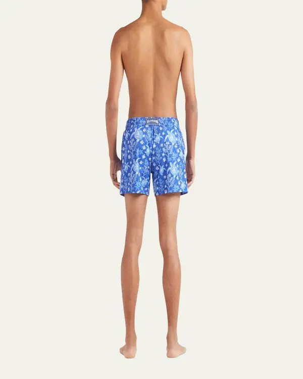 Vilebrequin Stretch X-ray Turtles Swim Trunks - Marrakech