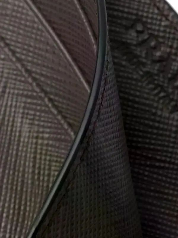 Prada Textured Card Holder - Grey