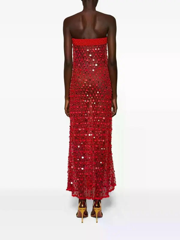 ROBERTA EINER Sequin-embellished Midi Dress