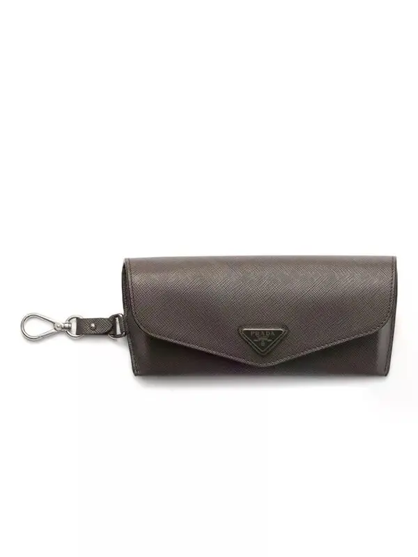 Prada Saffiano Leather Glasses Case - Grey