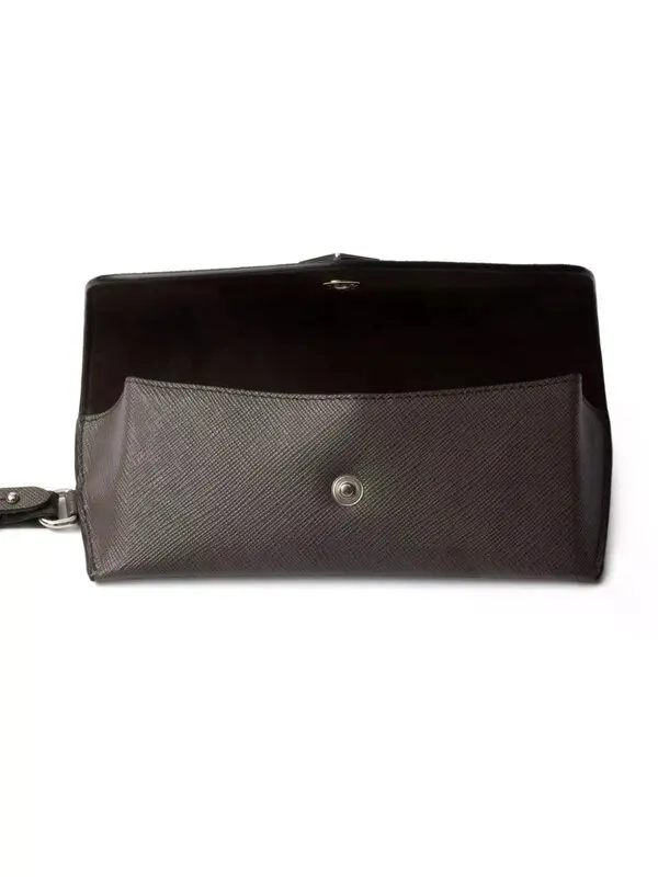 Prada Saffiano Leather Glasses Case - Grey