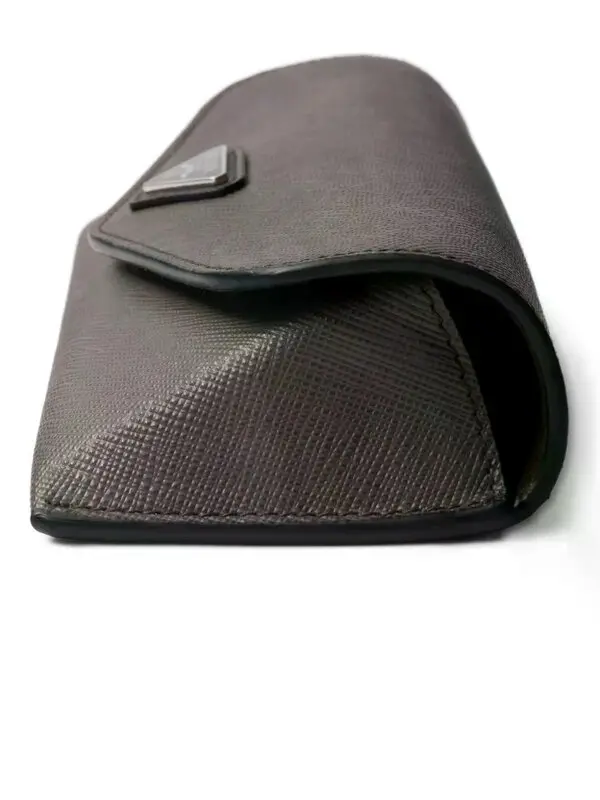 Prada Saffiano Leather Glasses Case - Grey