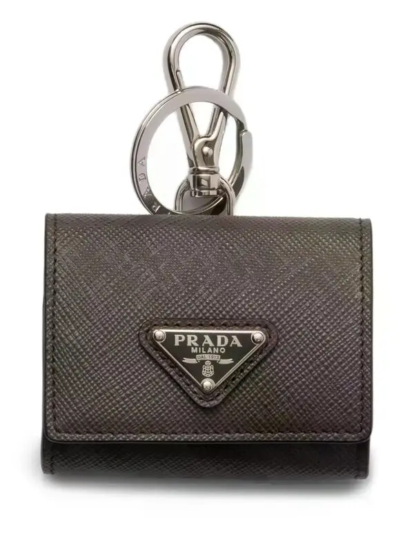 Prada Saffiano Leather Headphone Case - Grey