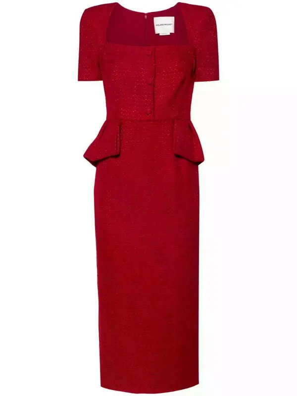 Roland Mouret Bouclé Midi Dress