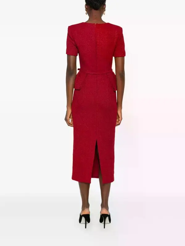 Roland Mouret Bouclé Midi Dress