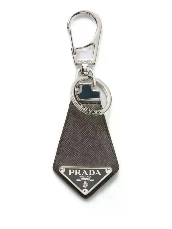 Prada Keyring Charm - Grey