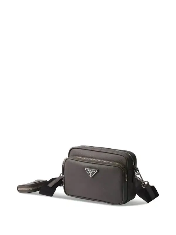 Prada Textured Crossbody Bag - Grey