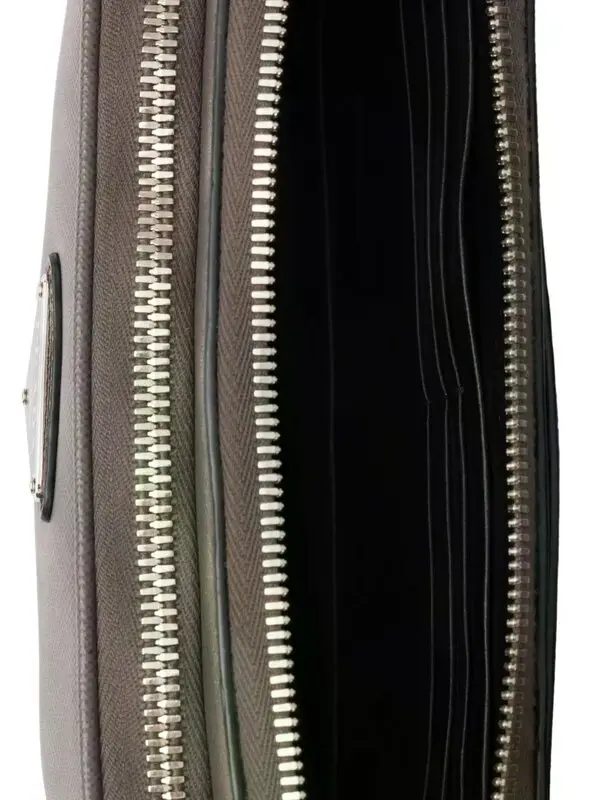 Prada Saffiano Leather Belt Bag With Enameled Triangle Logo