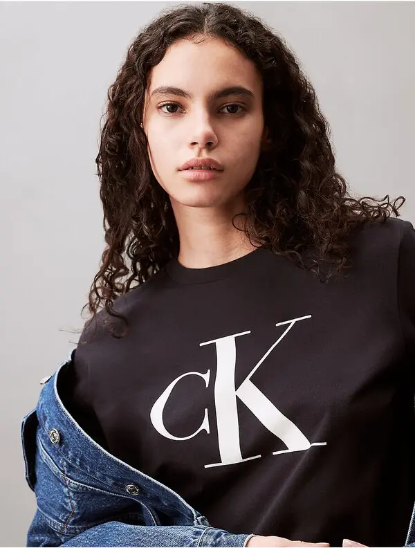 Calvin Klein Monogram Crewneck T-shirt - Black Beauty