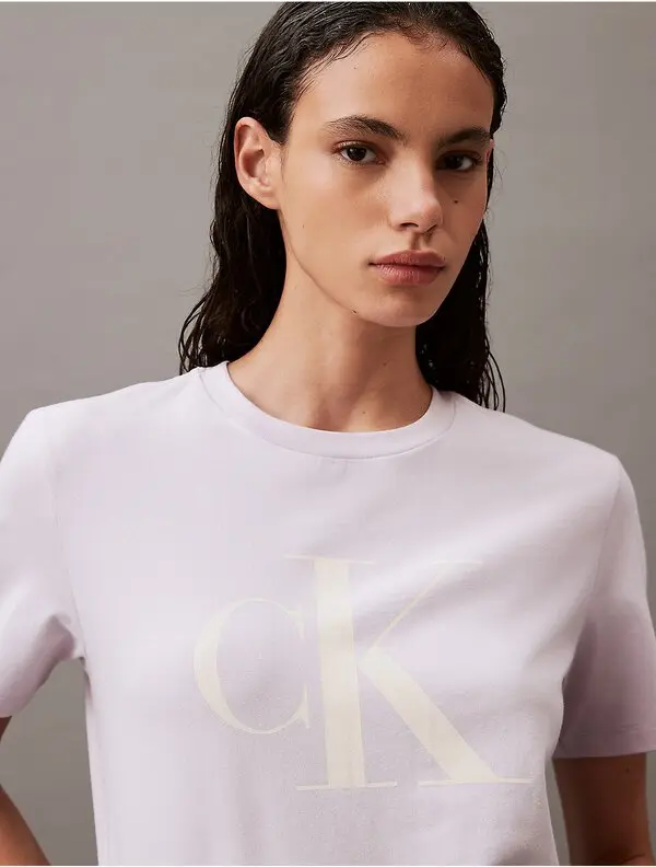 Calvin Klein Monogram Crewneck T-shirt - Orchid Hush