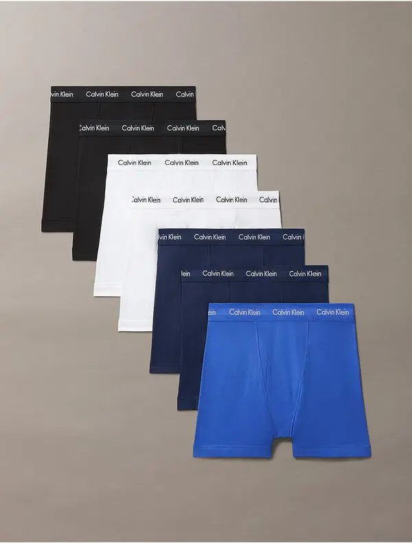 Calvin Klein Cotton Stretch 7-pack Boxer Brief - Blue / Black / White