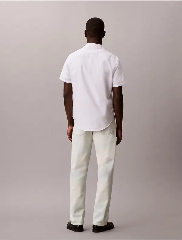 Calvin Klein Standard Straight Jeans With Monogram Logo - Ice River