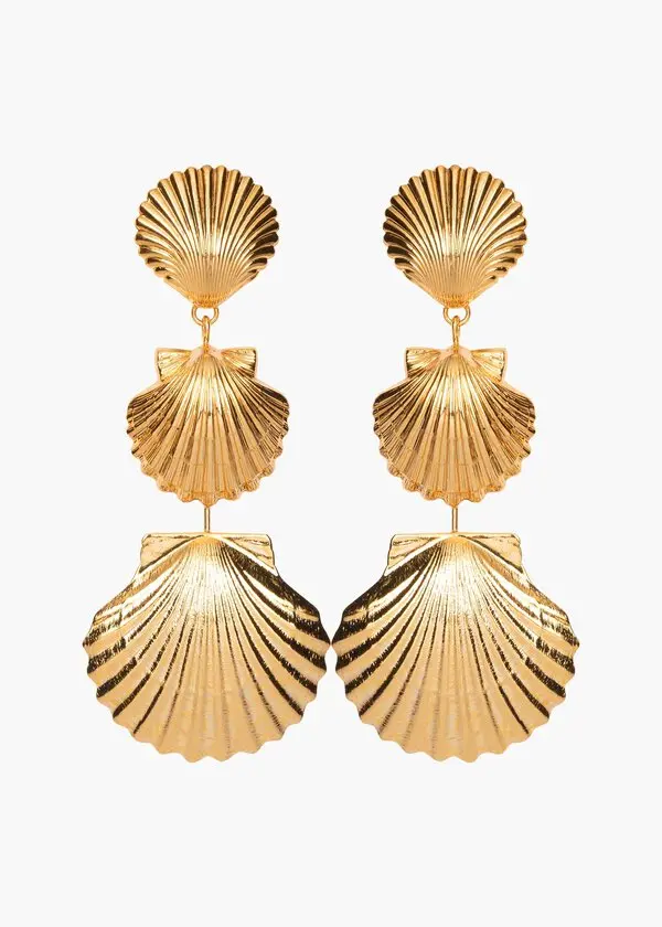 JENNIFER BEHR Selkie Dangle Earrings - Gold