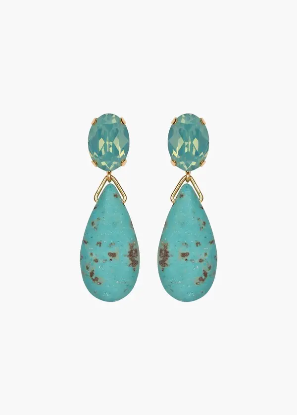 JENNIFER BEHR Sanremo Earrings - Turquoise